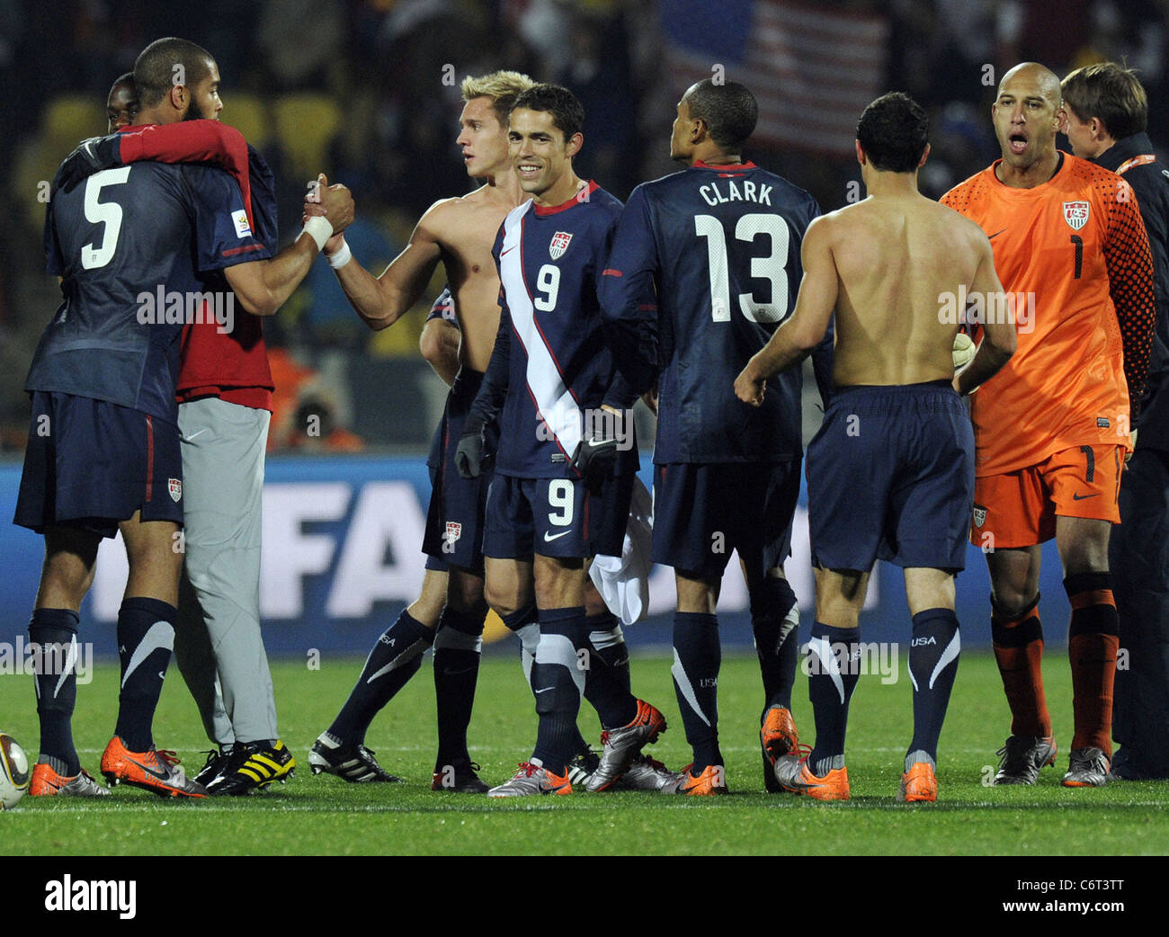 Team USA The 2010 FIFA World Cup match England vs. United States at The ...