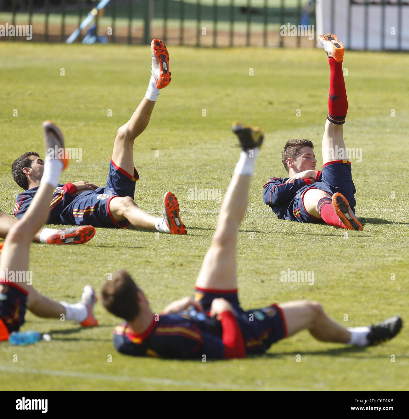 Fernando Torres Spanish national football team players at a training ...