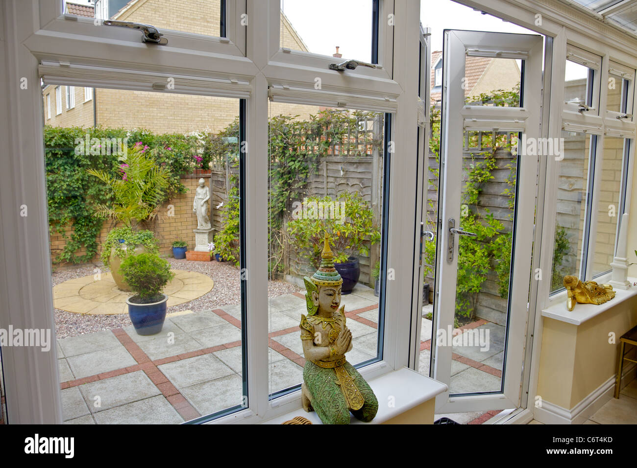 A modern conservatory with UPVC windows and doors in Bedfordshire ...