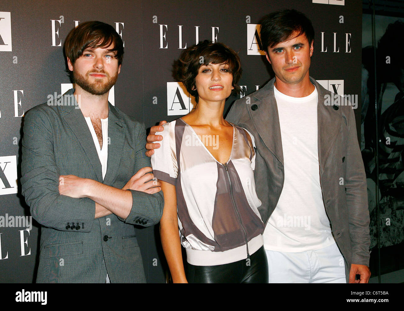 Joel Stouffer, Martina Sorbara and Dan Kurtz of Dragonette A|X Armani ...