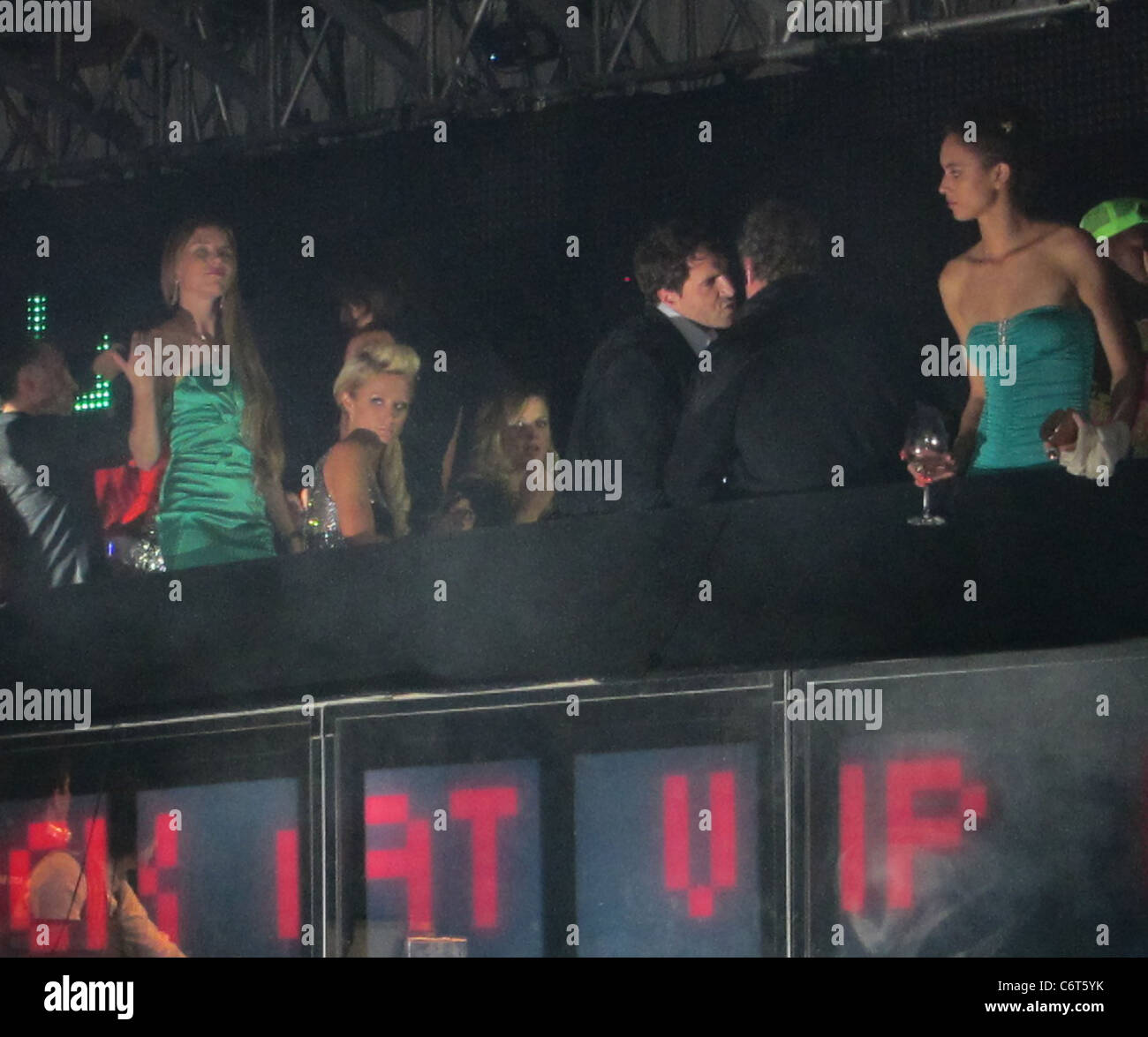 Paris Hilton enjoys a night with friends at the Jalouse Host Party ...