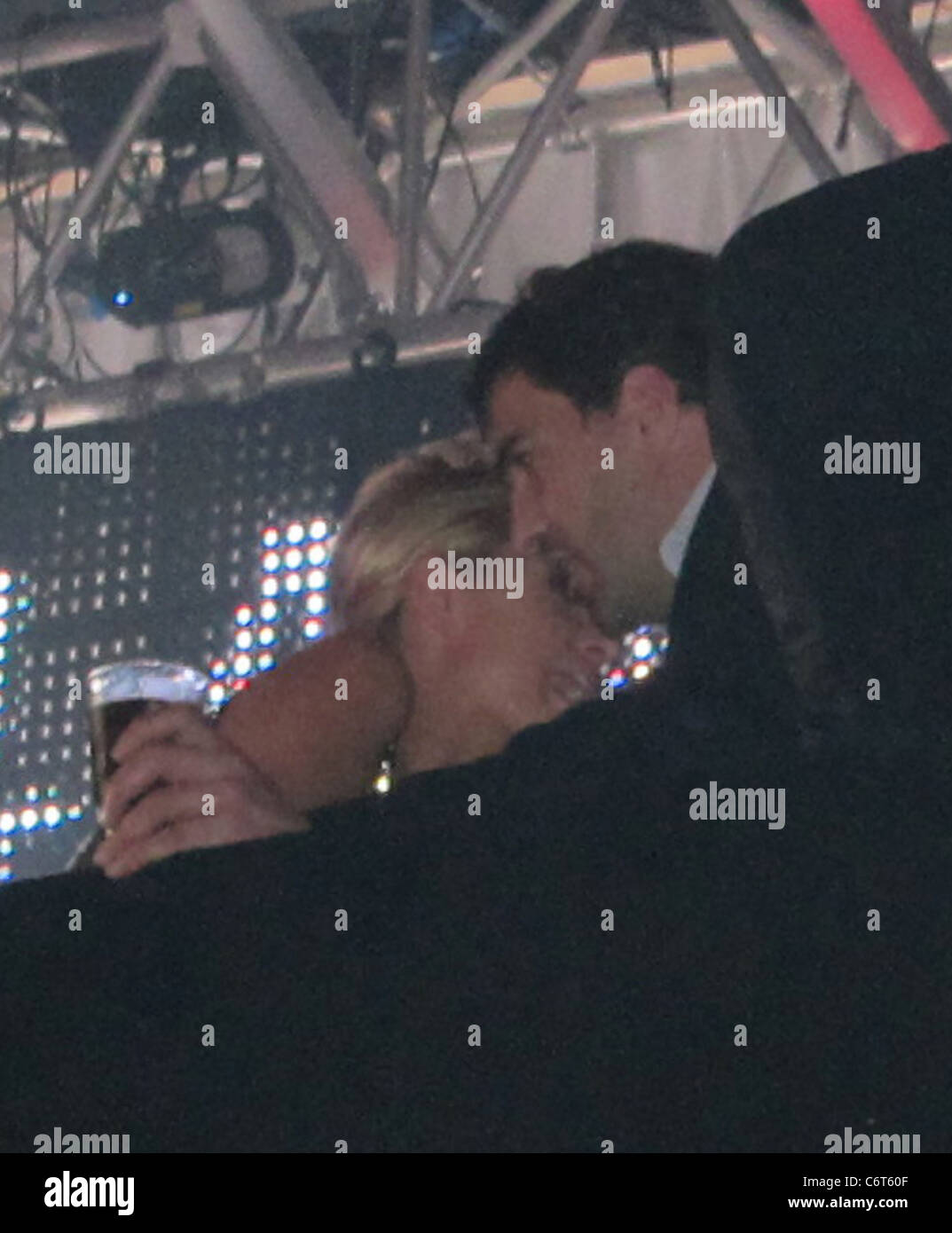 Paris Hilton chats to a friend at the Jalouse Host Party Night at the ...