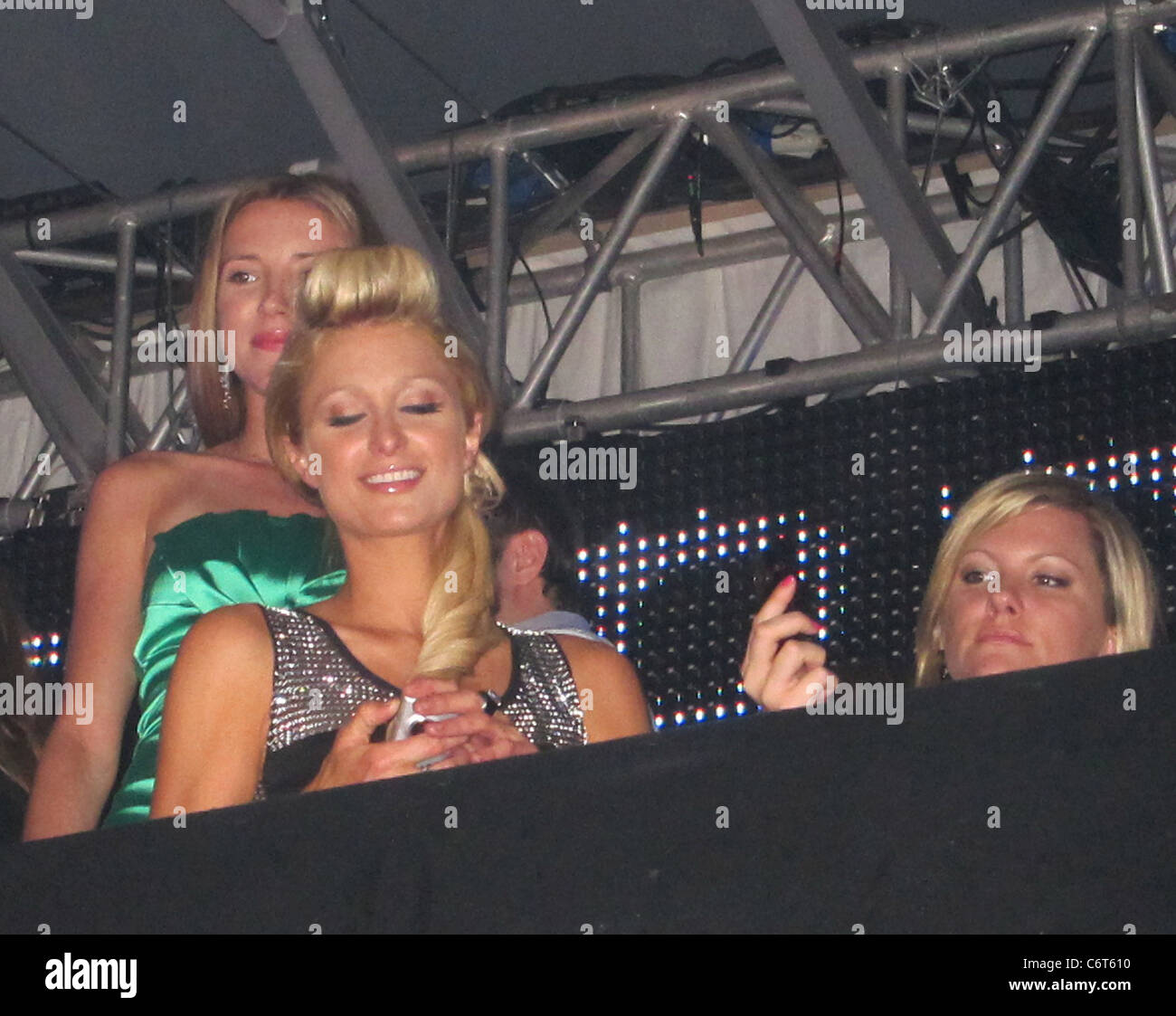 Paris Hilton enjoys a night with friends at the Jalouse Host Party ...