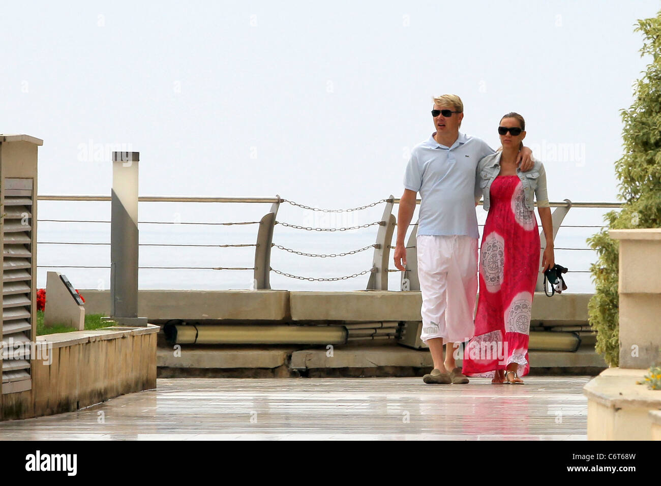 Finnish racing driver Mika Hakkinen and his new girlfriend spend a ...