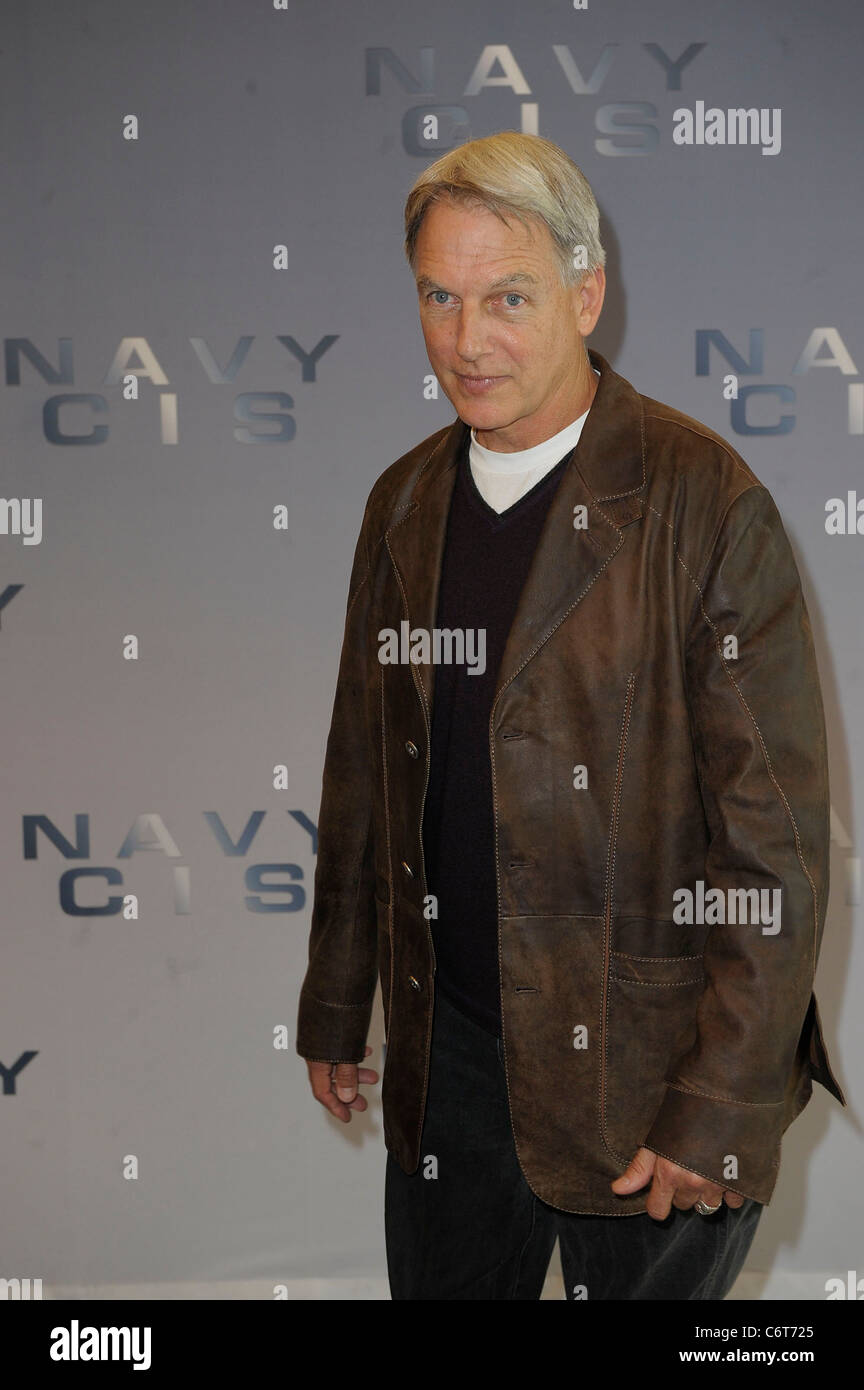 Mark Harmon at a photocall promoting the television show 'Navy NCIS ...