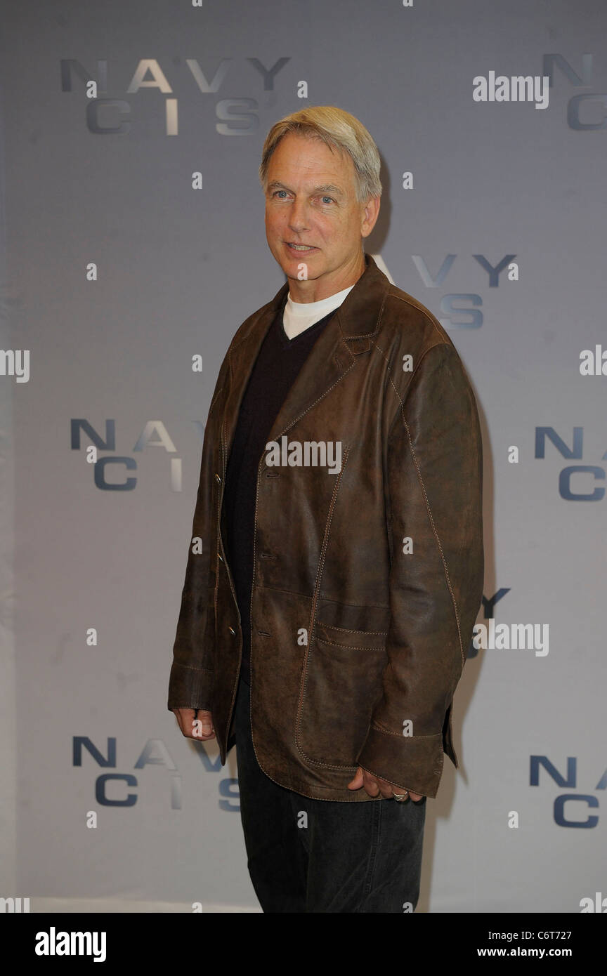 Mark Harmon at a photocall promoting the television show 'Navy NCIS ...