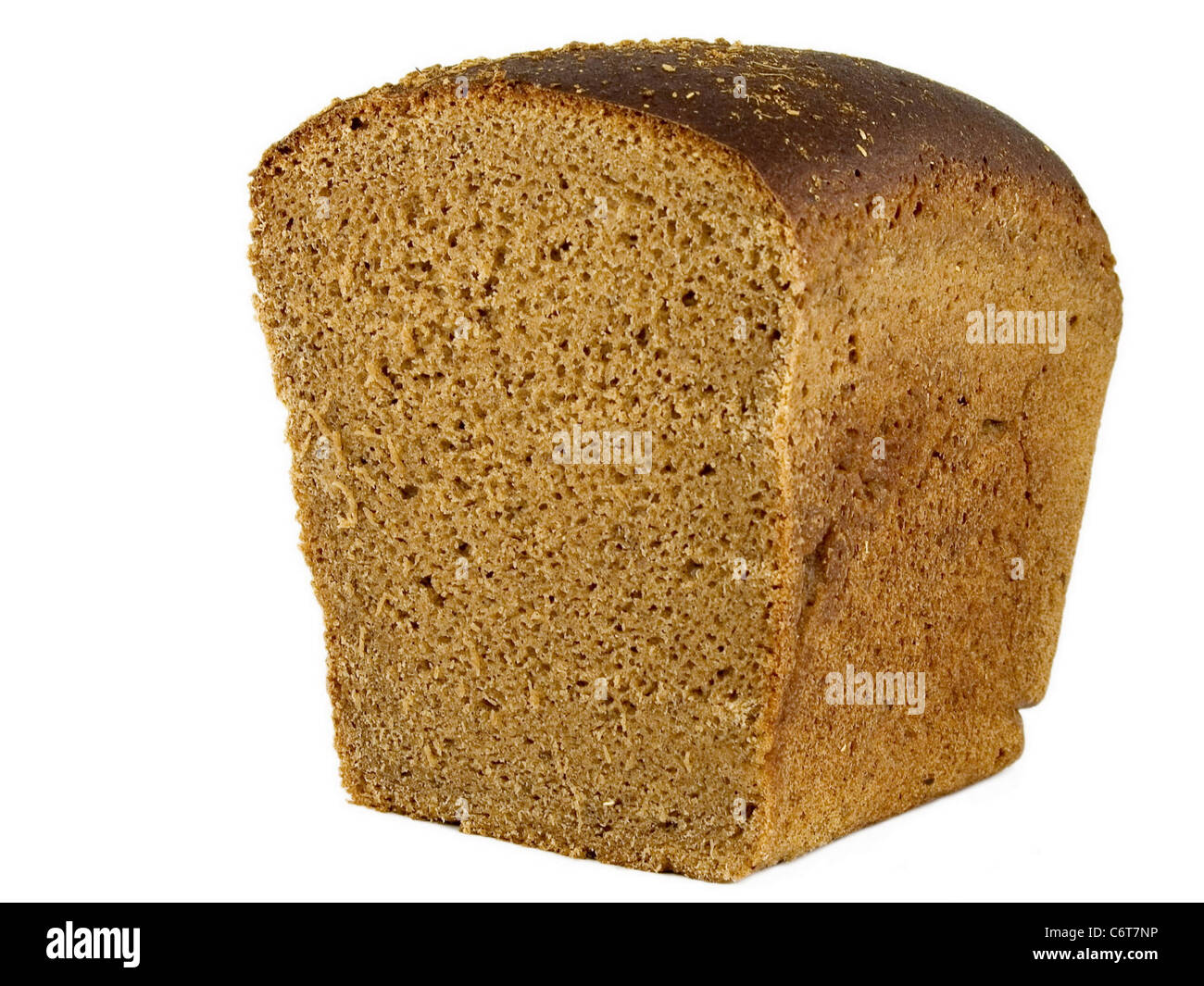 Rye bread isolated on white background Stock Photo - Alamy
