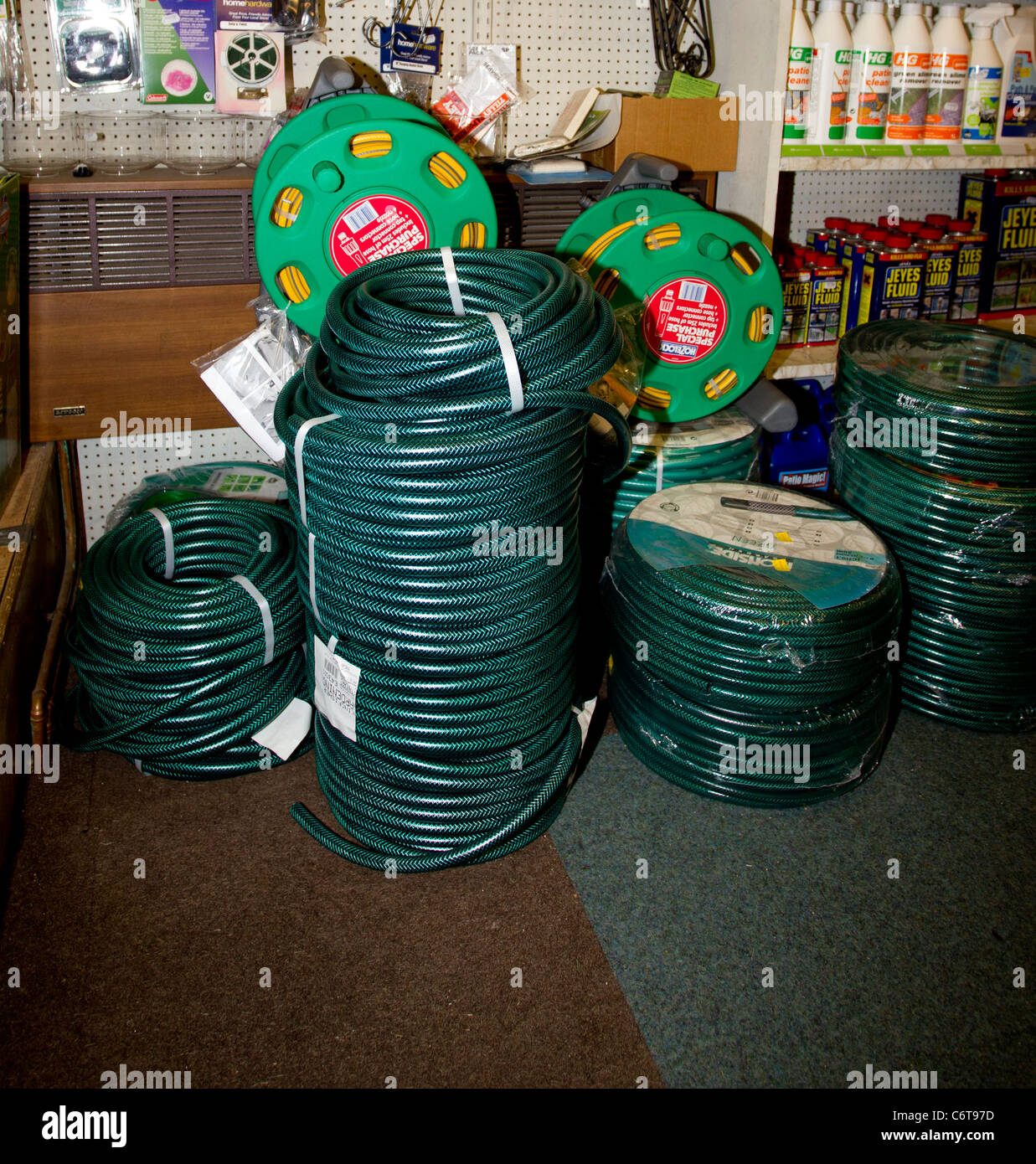 Garden hose reel hi-res stock photography and images - Alamy