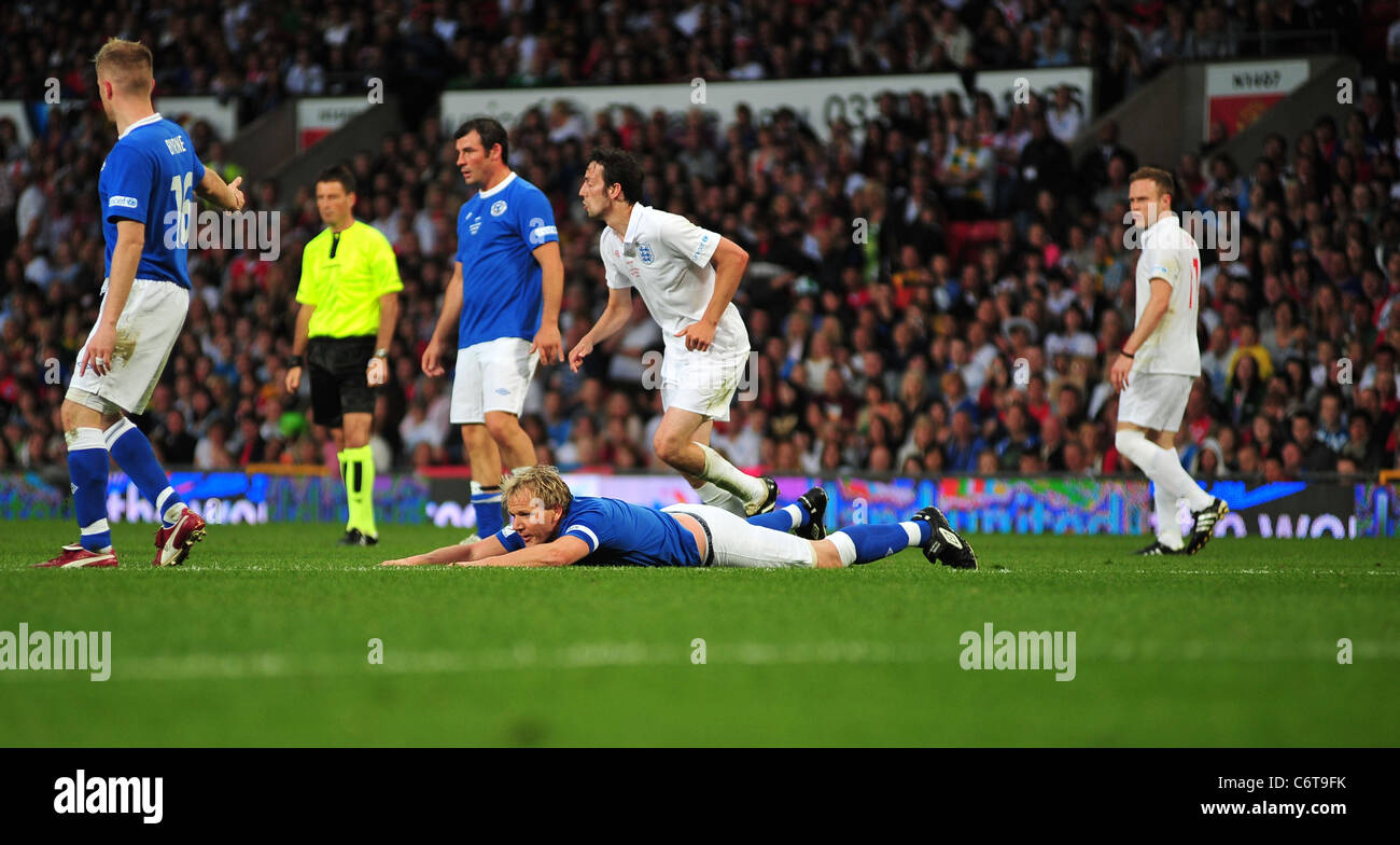 Action 2010 Unicef Soccer Aid charity football match at Old Trafford ...