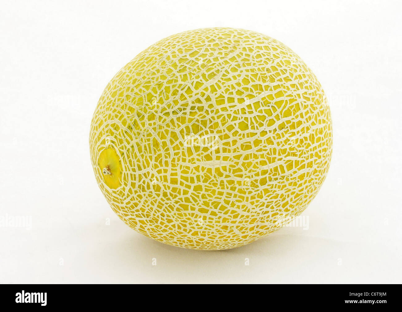 whole yellow melon on white background Stock Photo - Alamy