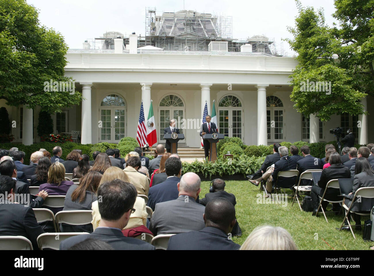 President of Mexico Felipe Calderon and President of the United States ...