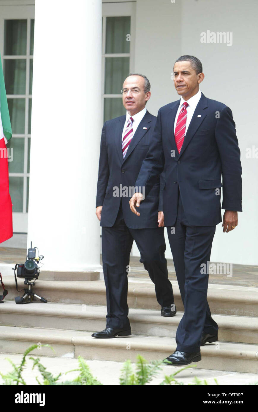 President of Mexico Felipe Calderon and President of the United States ...