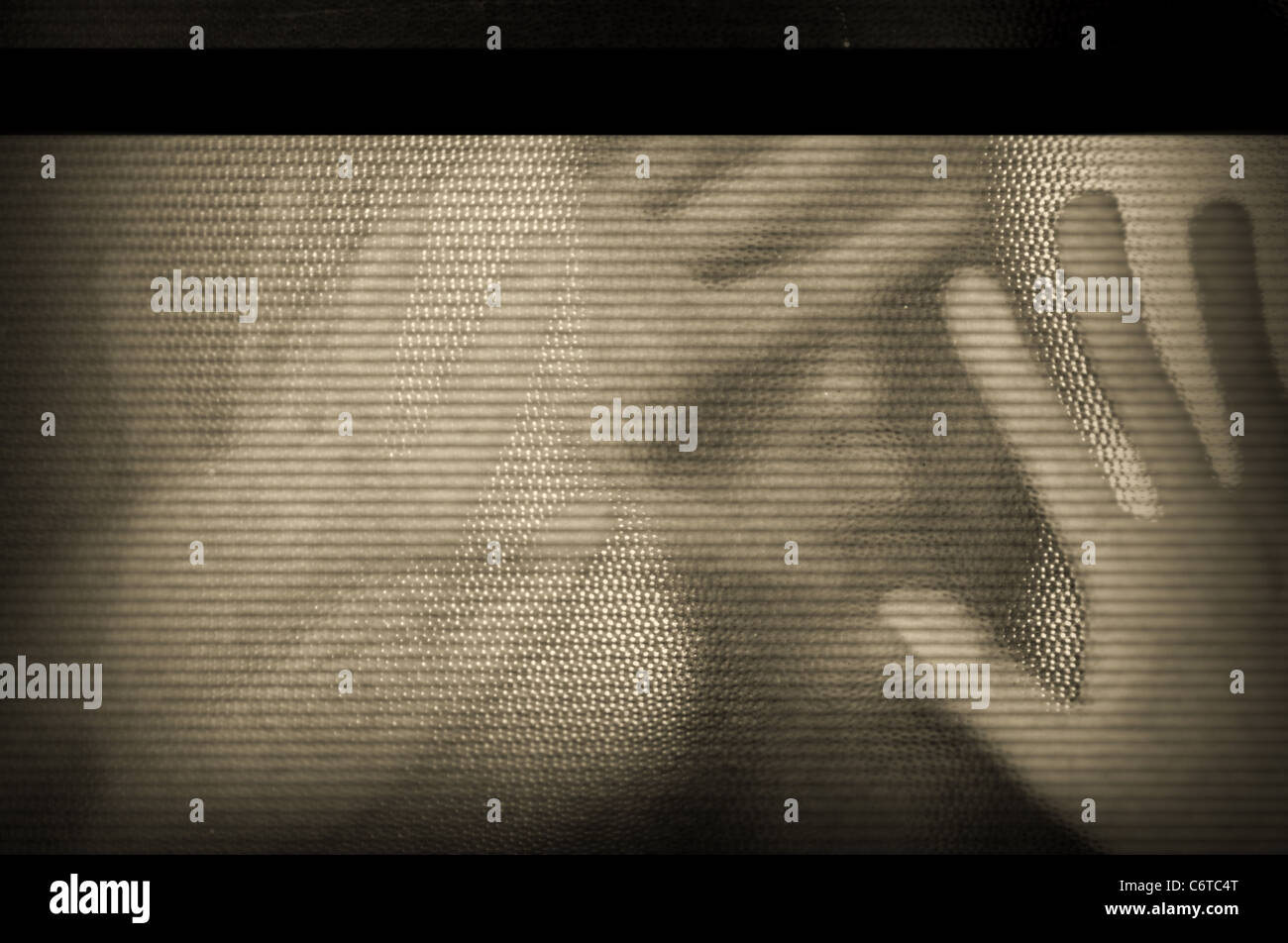 Creepy face tv screen hi-res stock photography and images - Alamy