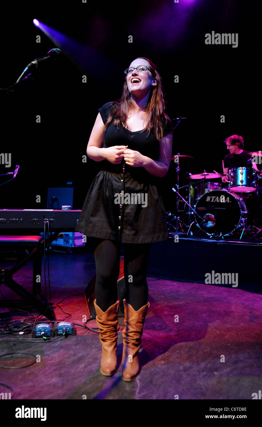 American singer Ingrid Michaelson performing at Shepherds Bush Empire ...