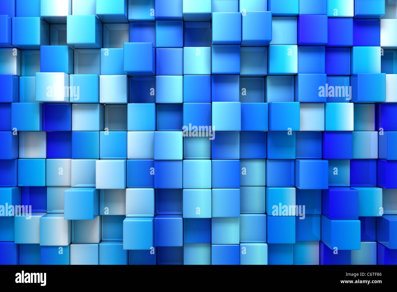 Blue boxes background Stock Photo - Alamy
