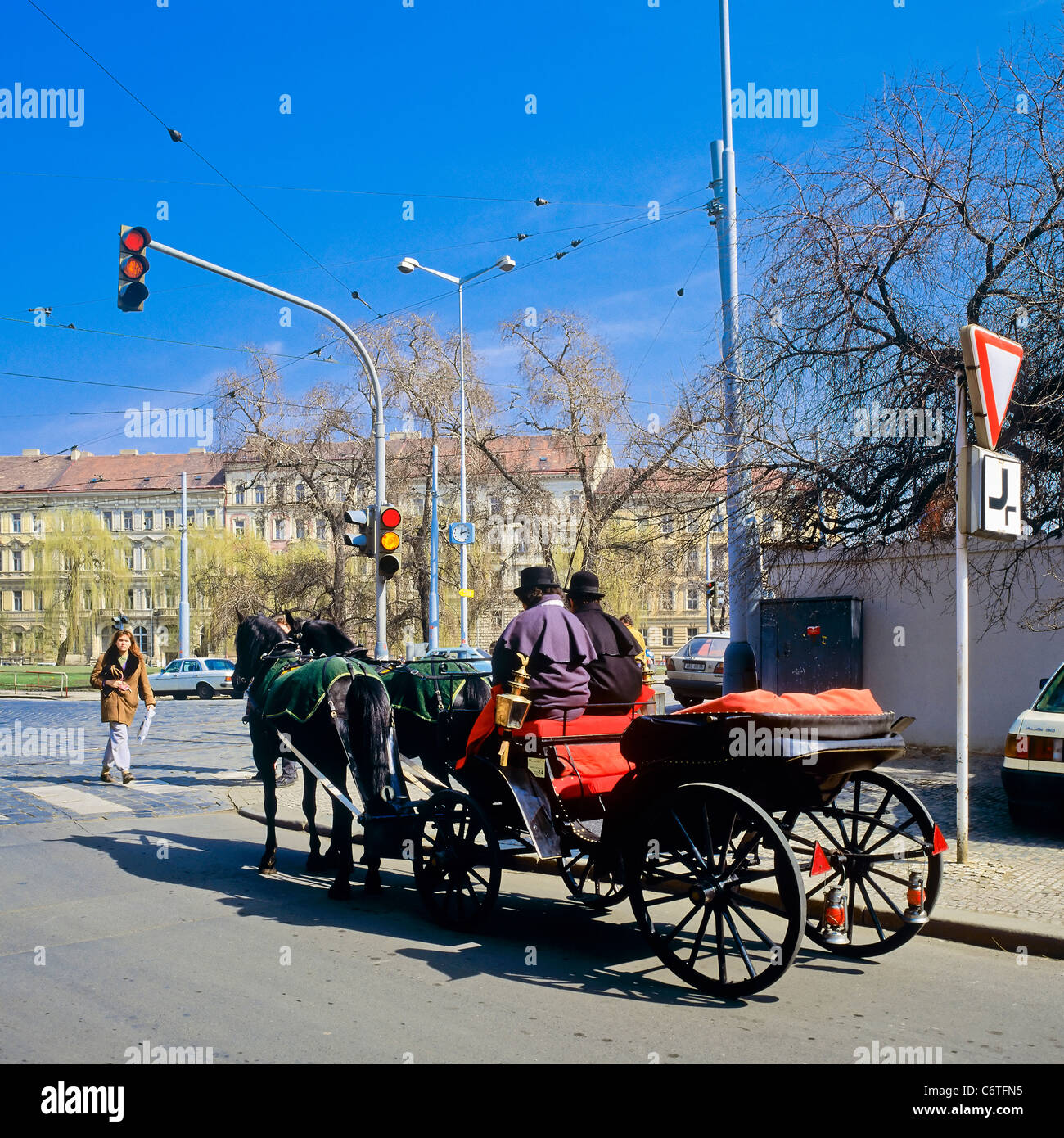 Horse drawn barouche barouches hi-res stock photography and images - Alamy