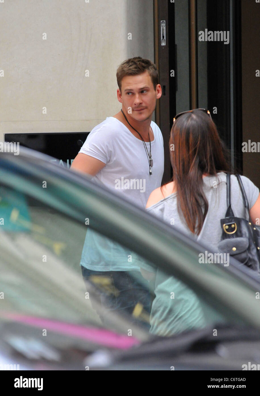 Lee Ryan outside the May Fair Hotel London, England - 07.06.10 Stock ...