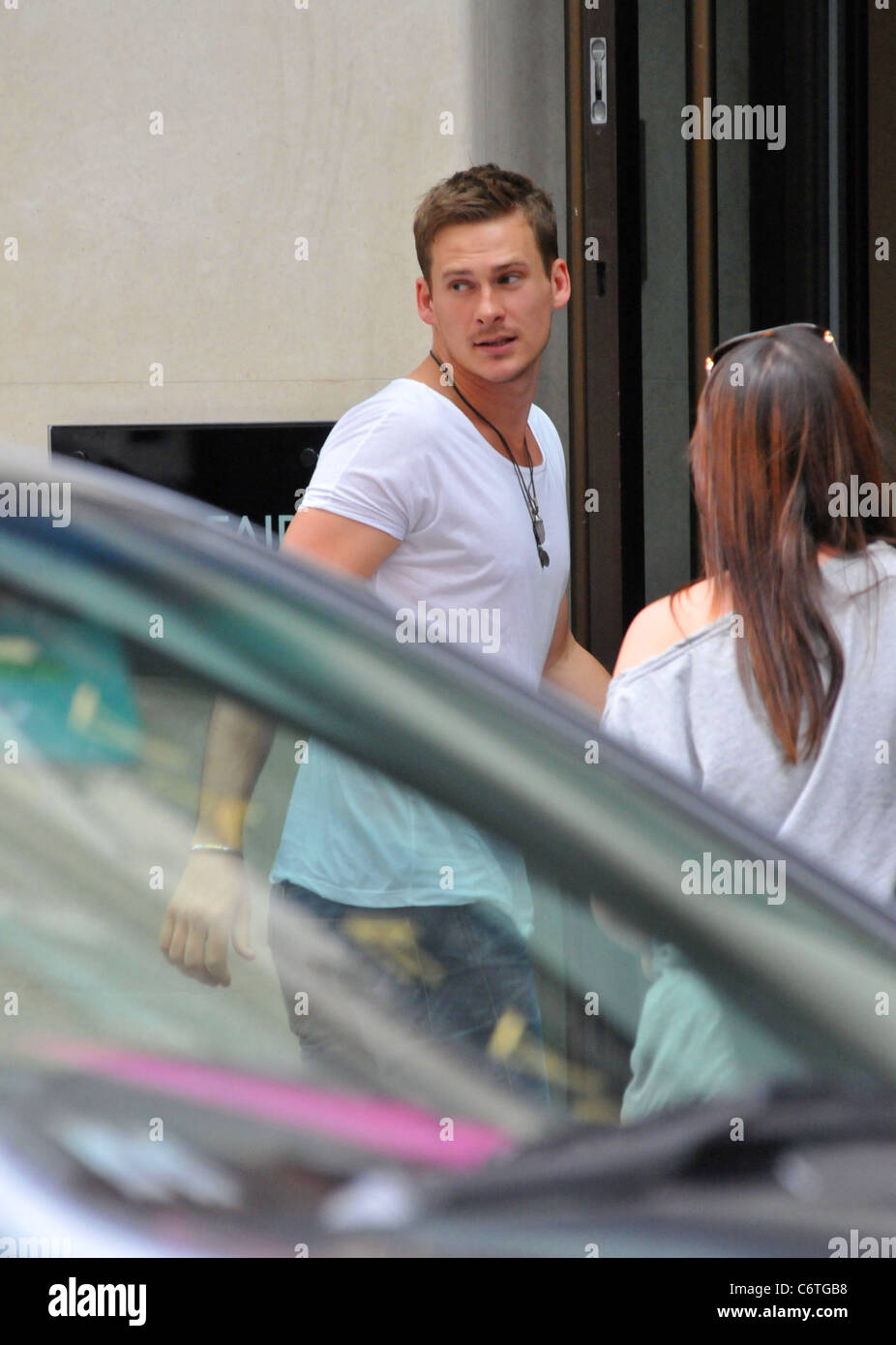 Lee Ryan outside the May Fair Hotel London, England - 07.06.10 Stock ...