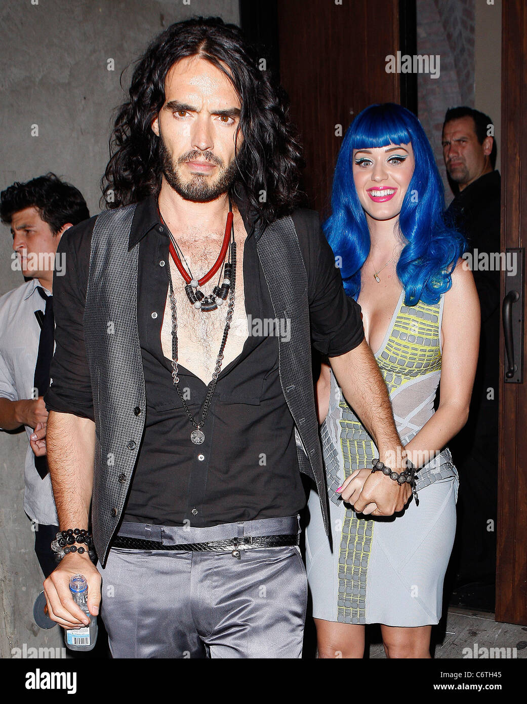 Russell Brand, Katy Perry Celebrities outside Las Palmas club in ...
