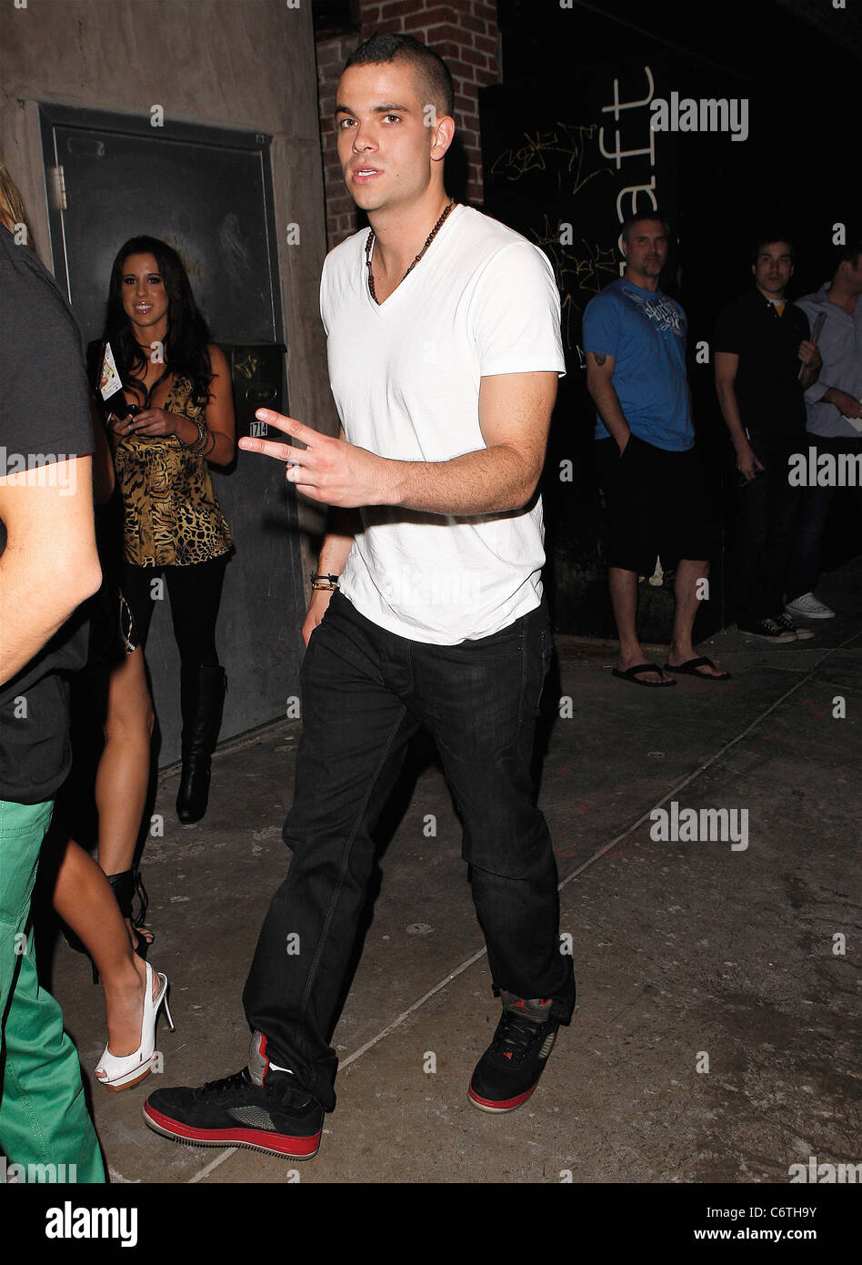 Mark Sallas Celebrities outside Las Palmas club in Hollywood. Los ...