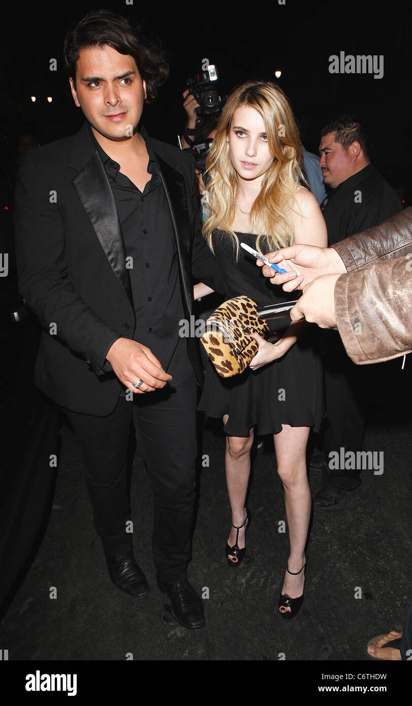 Emma Roberts and friends Celebrities outside Las Palmas club in ...