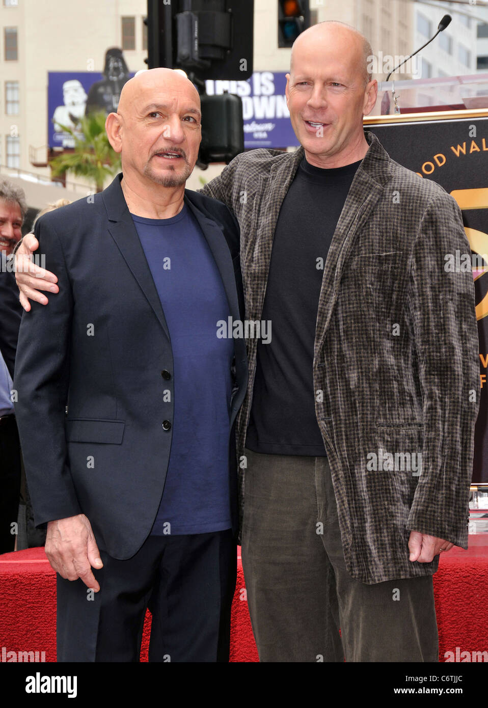 Sir Ben Kingsley and Bruce Willis Sir Ben Kingsley is honoured with a ...