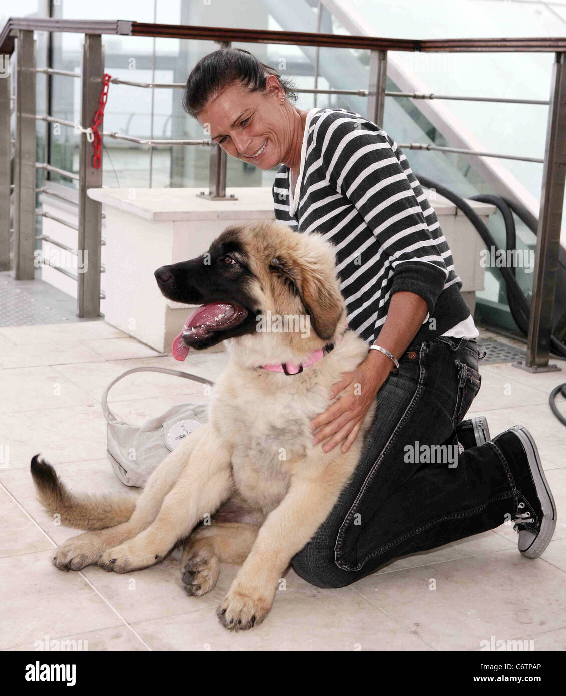 Princess Stephanie of Monaco with her dog Magic Founder President of ...