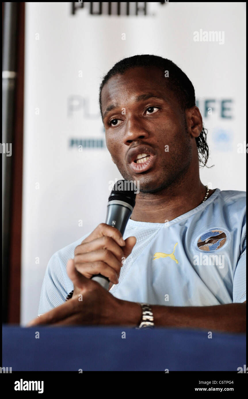 Didier Drogba Africa Unity Experience press conference and Africa Unity ...