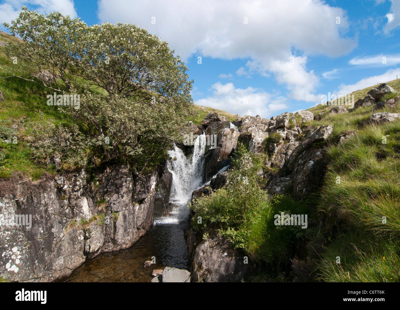 Waterfall on Talla Water burn Stock Photo - Alamy