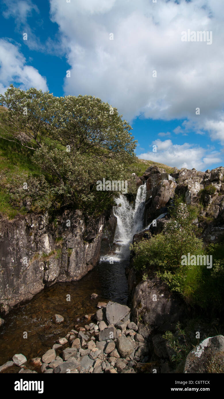 Waterfall on Talla Water burn Stock Photo - Alamy
