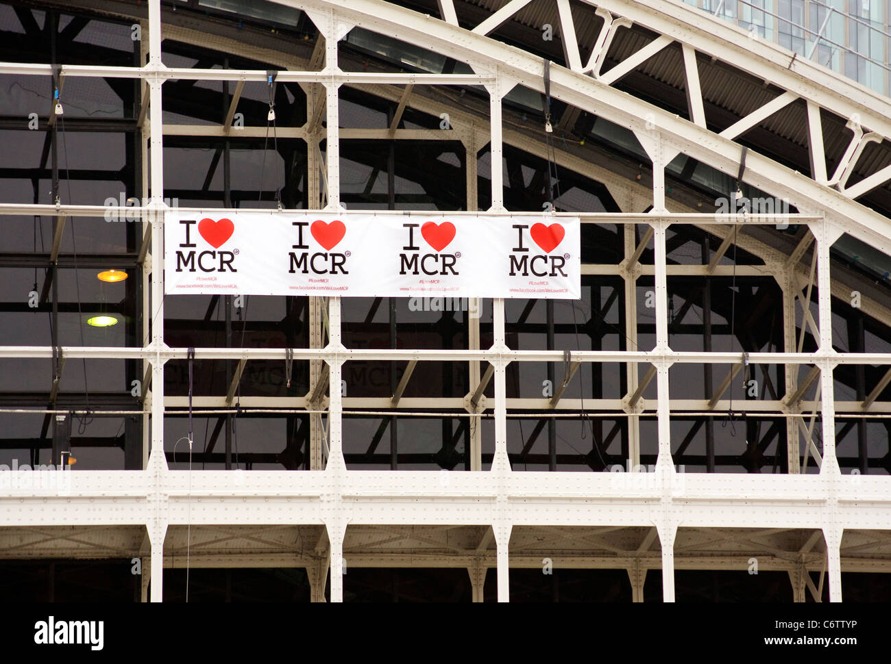 I Love Manchester Signs, Grand Central Stock Photo - Alamy