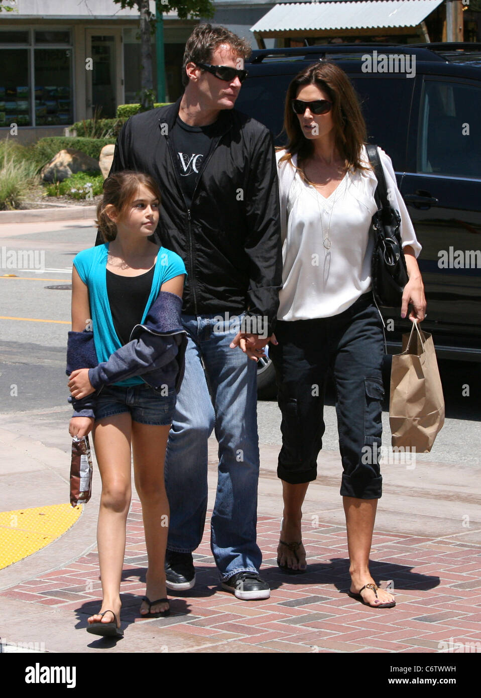 Cindy Crawford and her daughter Kaya and husband Rande Gerber Cindy ...