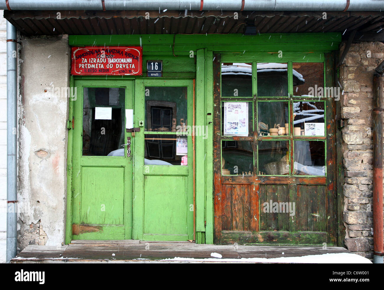 Scenes from Sarajevo in Bosnia in 2009: shops Stock Photo - Alamy
