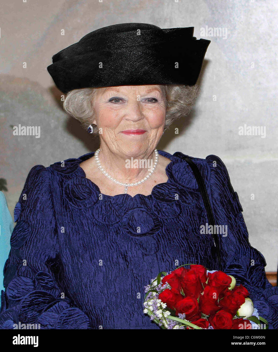 Queen Beatrix of the Netherlands arrives at the Royal Palace for a ...