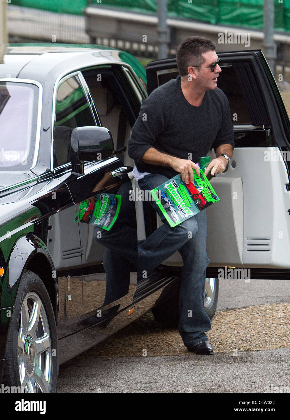 Simon Cowell carrying a 'Top Gear' magazine The 'Britain's Got Talent ...