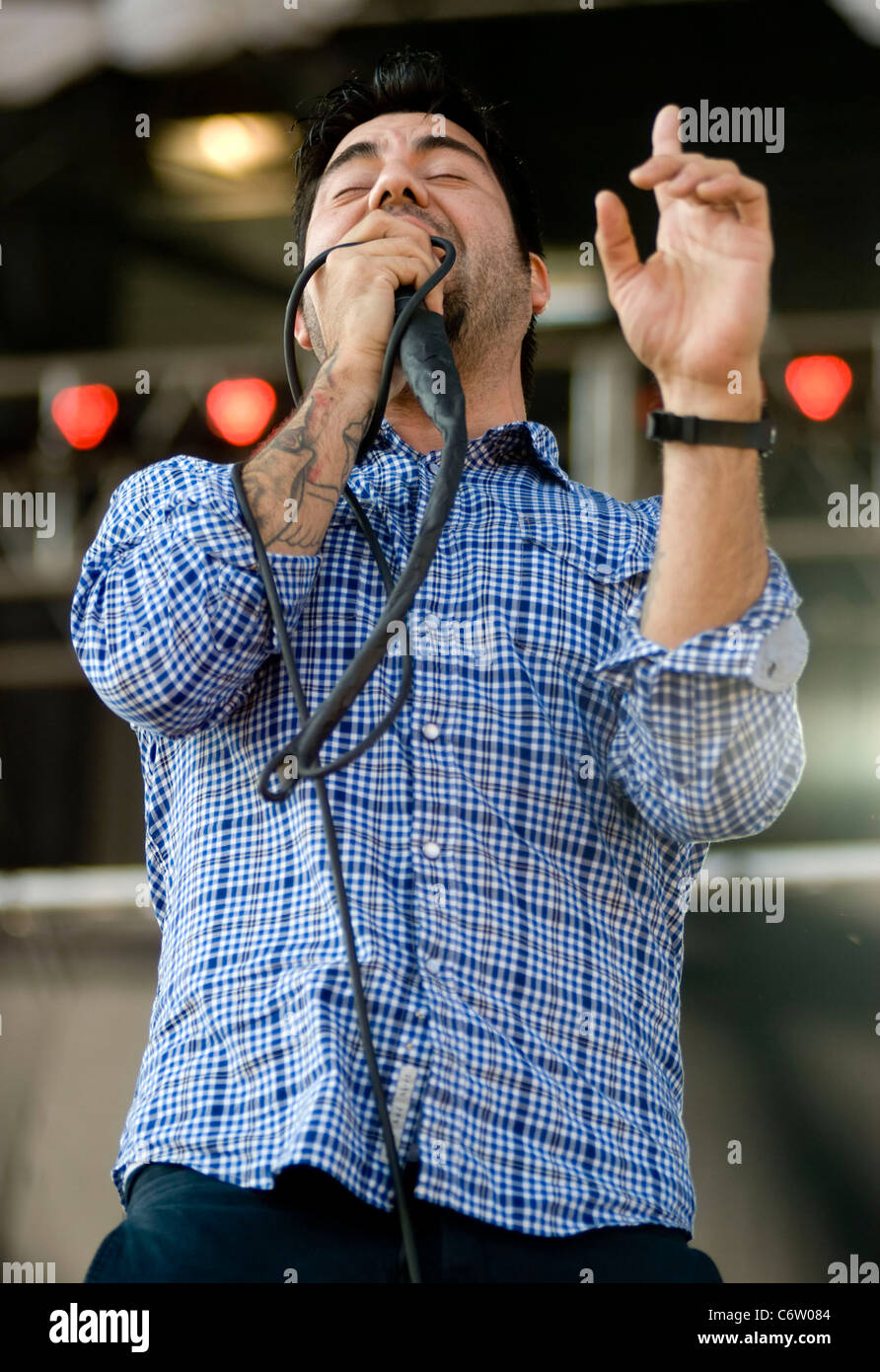 Deftones performing at Rock on the Range 2010 at Crew Stadium - Day 1 ...