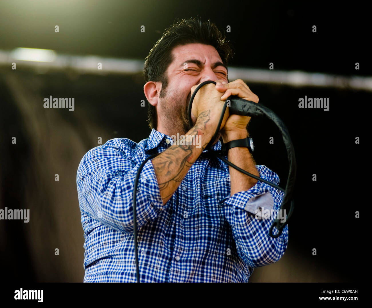 Deftones performing at Rock on the Range 2010 at Crew Stadium - Day 1 ...
