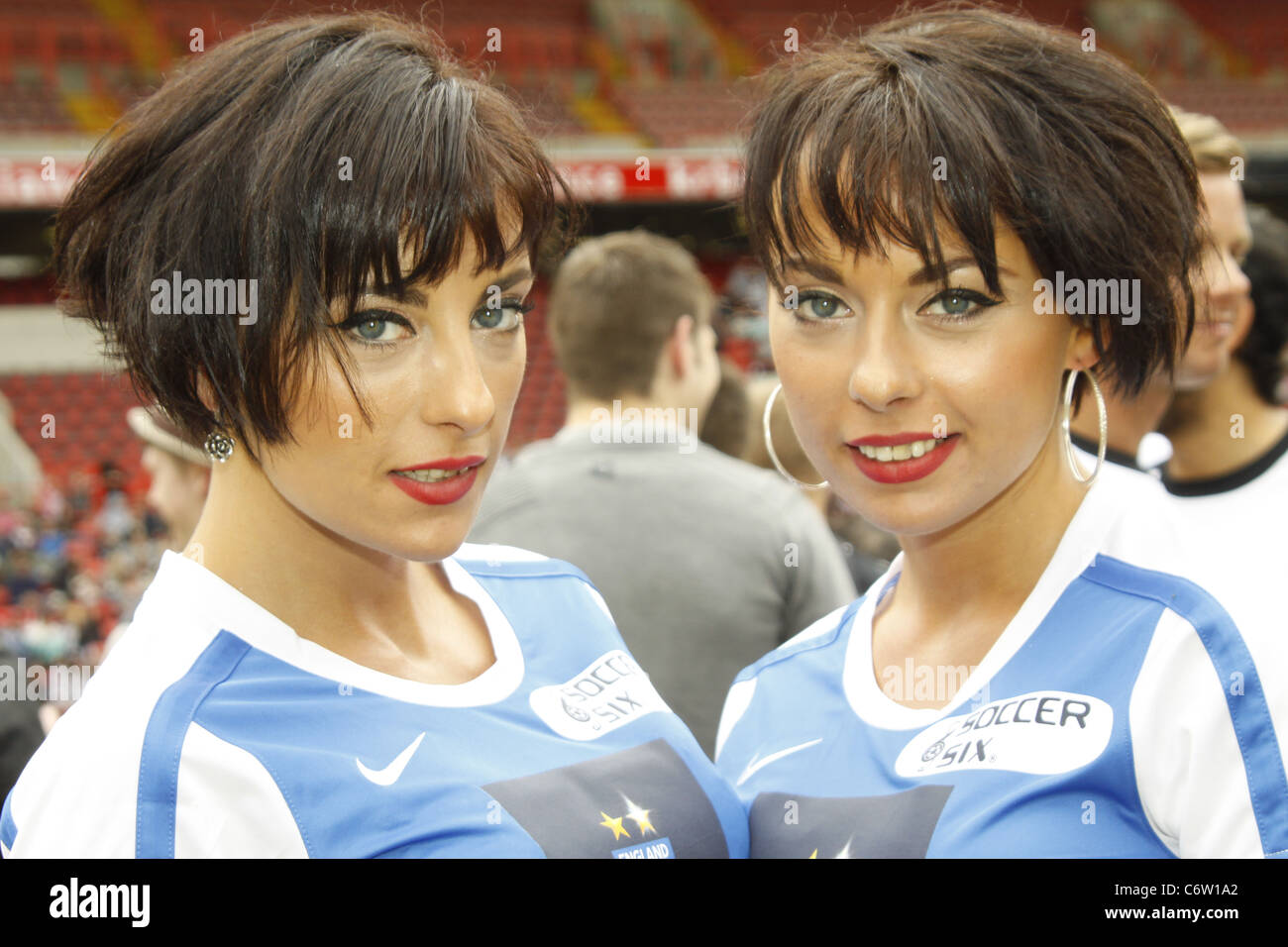The Cheeky Girls - Gabriela Irimia and Monica Irimia Celebrity Soccer ...