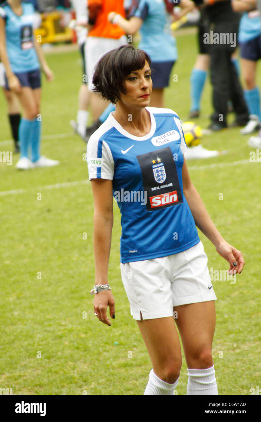 The Cheeky Girls - Gabriela Irimia and Monica Irimia Celebrity Soccer ...