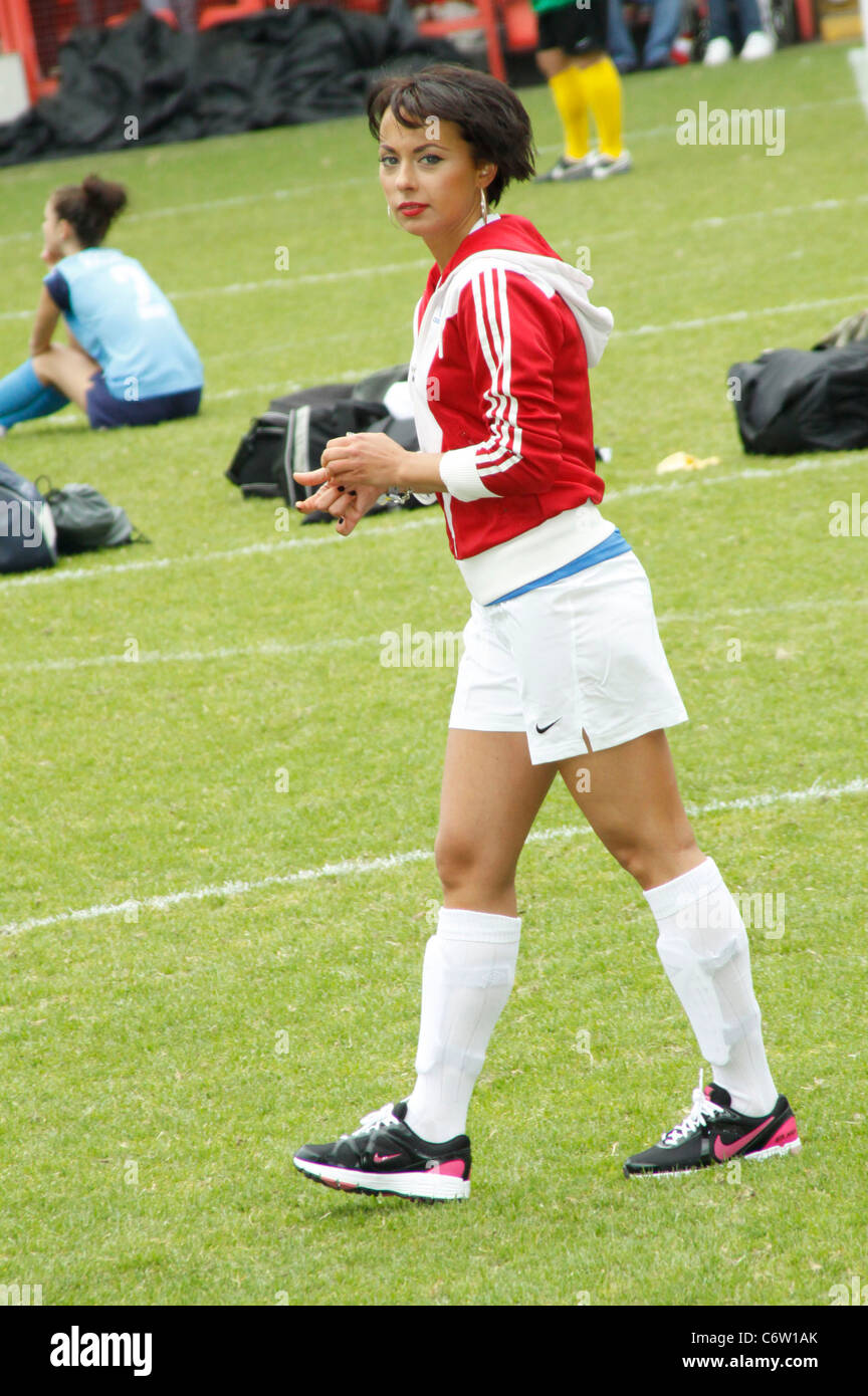 The Cheeky Girls - Gabriela Irimia and Monica Irimia Celebrity Soccer ...