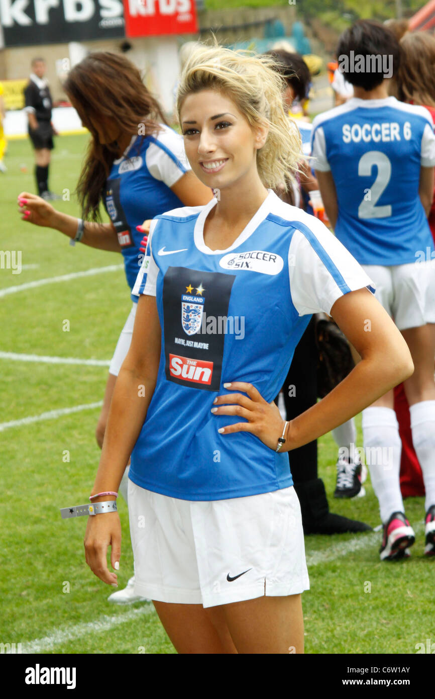 Stacey Solomon Celebrity Soccer Six 2010 tournament at Charlton ...