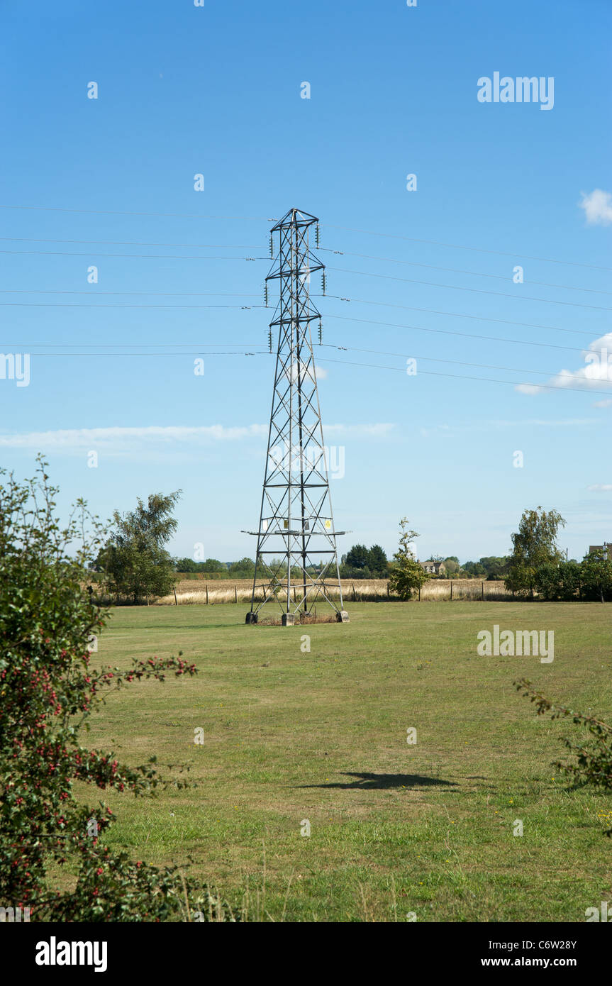 Electricity pylon in a field hi-res stock photography and images - Alamy