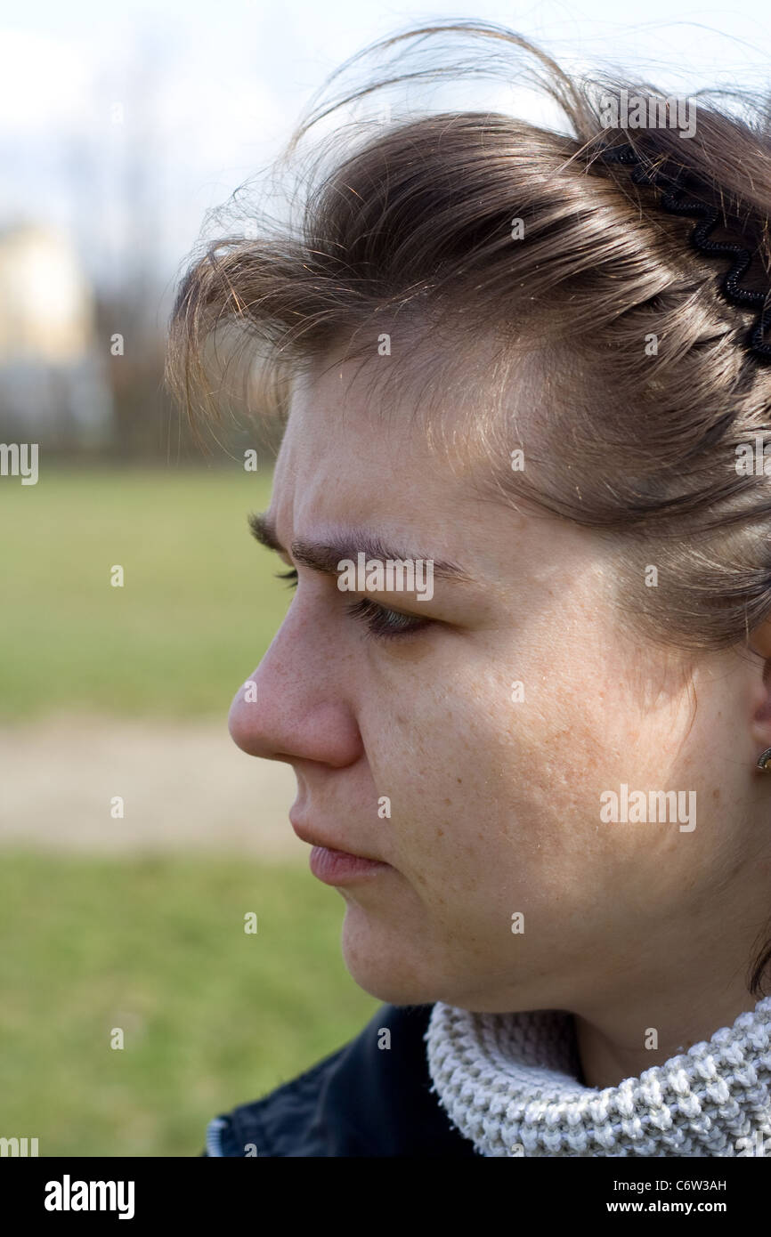 Face portrait profile hi-res stock photography and images - Alamy