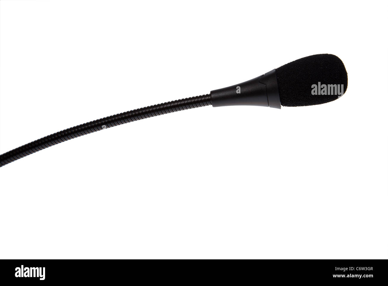 audio microphone isolated on white Stock Photo - Alamy