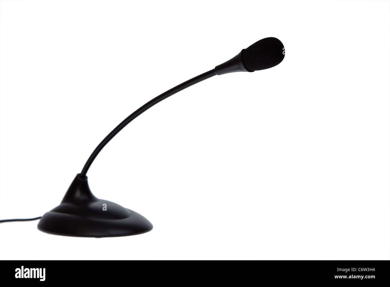 audio microphone isolated on white Stock Photo - Alamy