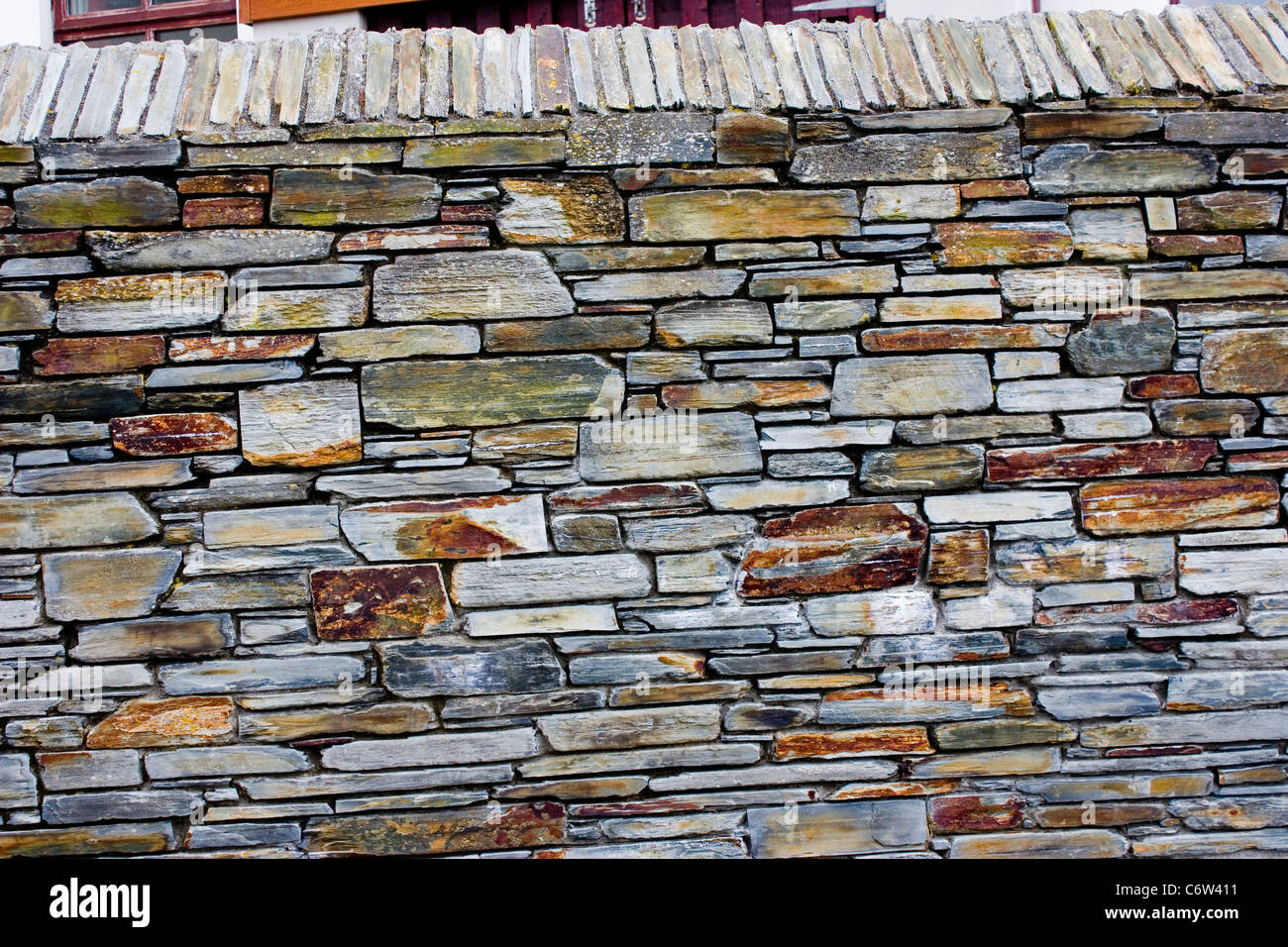 Dry stone wall in Cornwall Stock Photo - Alamy