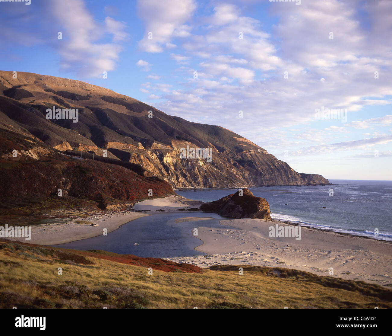 Coastal view from Pacific Highway 1, Big Sur, California, United States ...