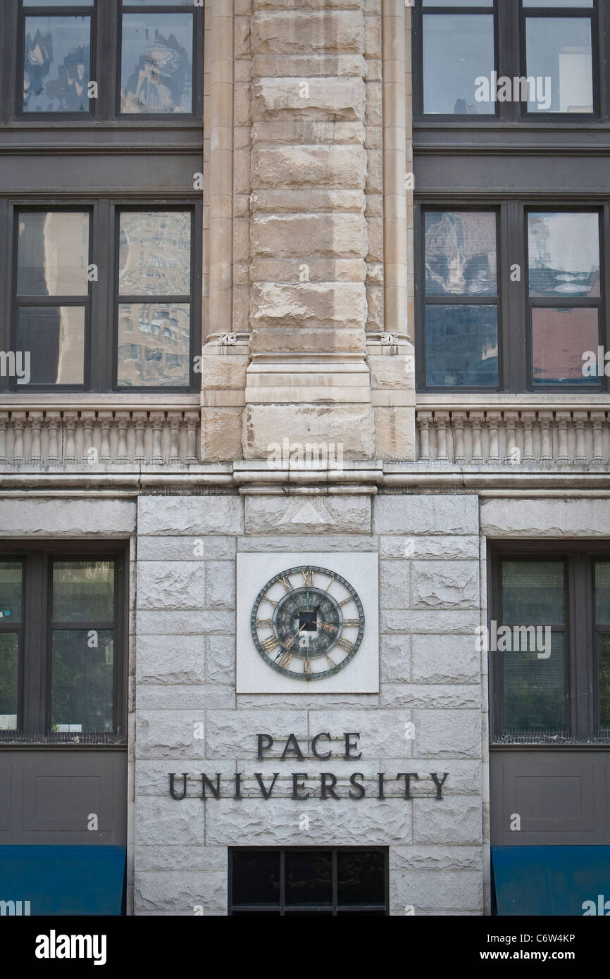 Pace University is pictured in the New York City borough of Manhattan ...