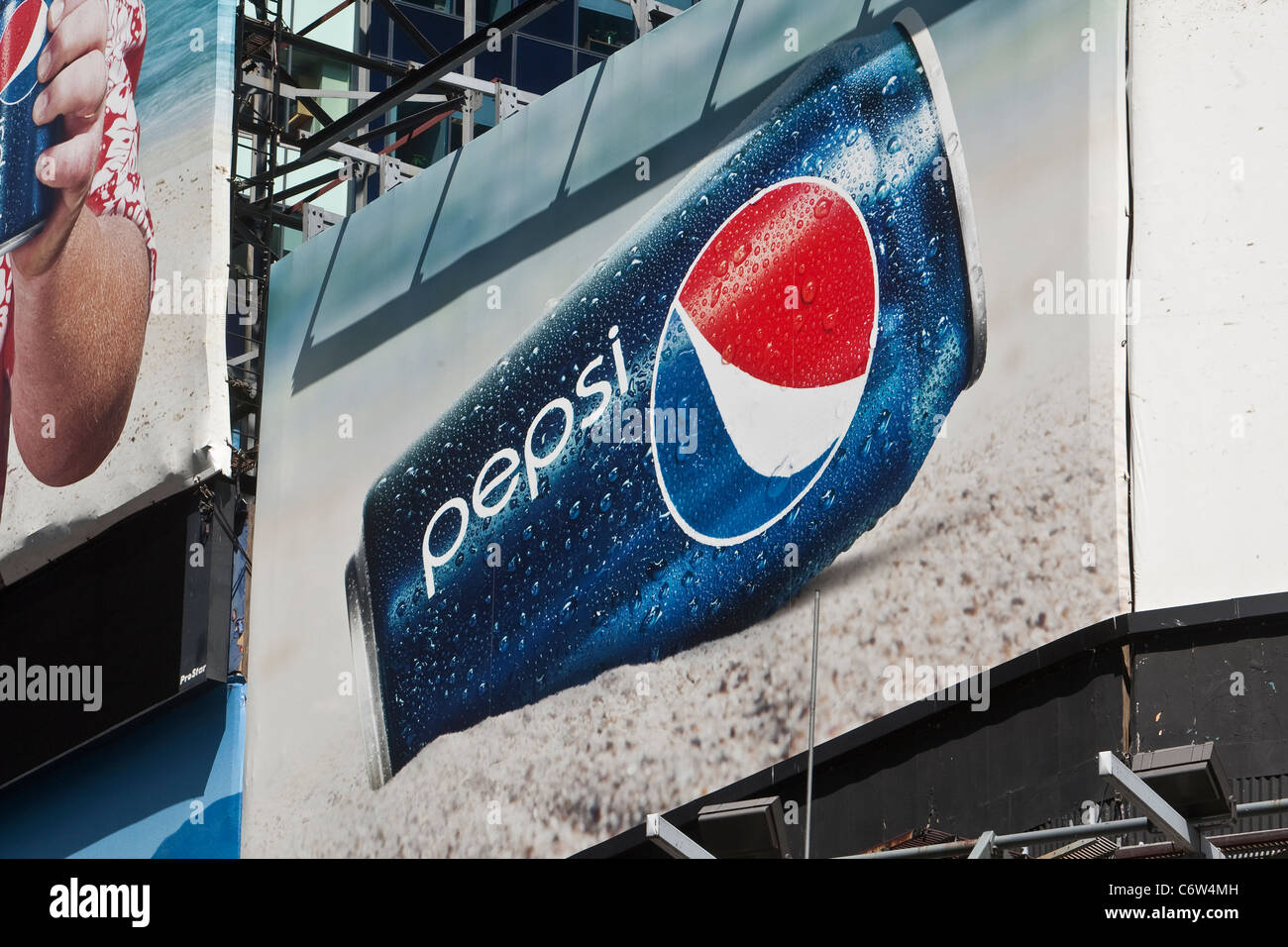 Pepsi advertising board is pictured on Times Square in the New York ...