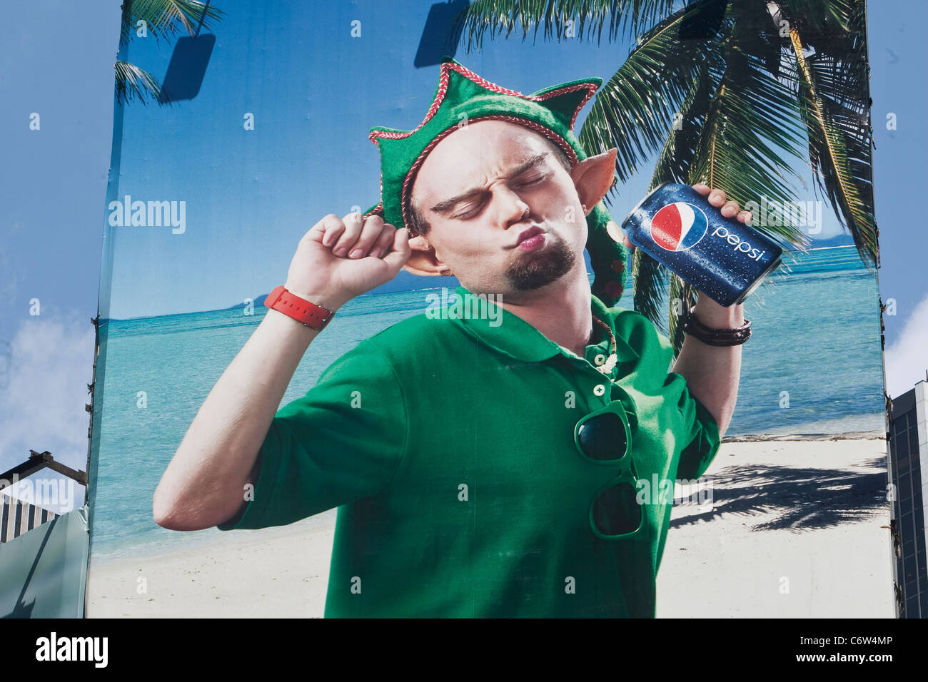 Pepsi advertising board is pictured on Times Square in the New York ...